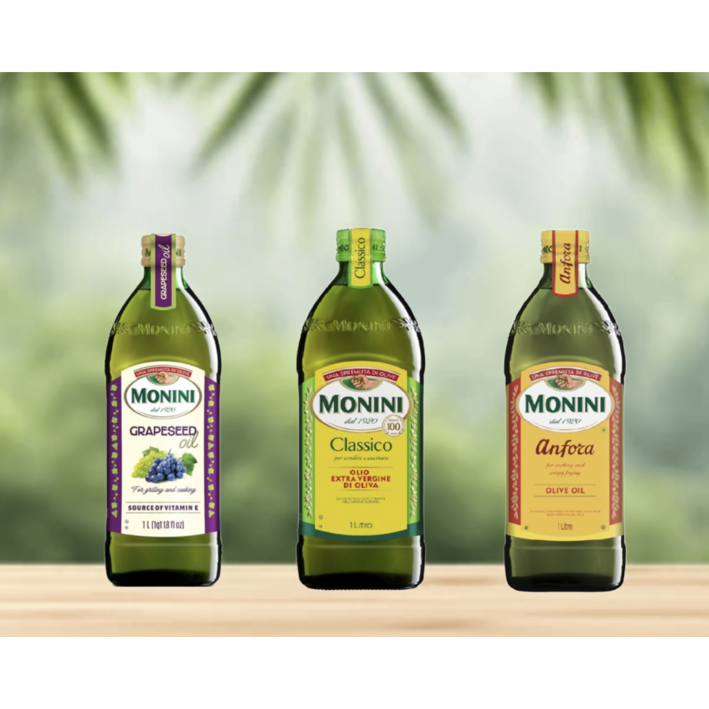 【MONINI 莫尼尼】義大利原裝進口 食用油 1L｜純橄欖油／特級初榨橄欖油／葡萄籽油 | 蝦皮購物