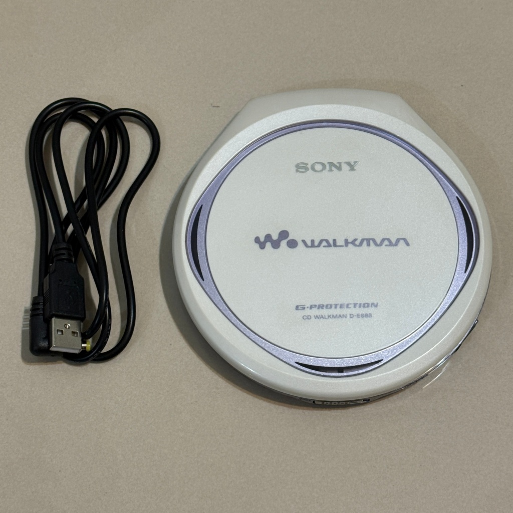 Sony D-E888 CD隨身聽 單機+usb電源線 音質優避震強輕薄幾種 保存很好 | 蝦皮購物