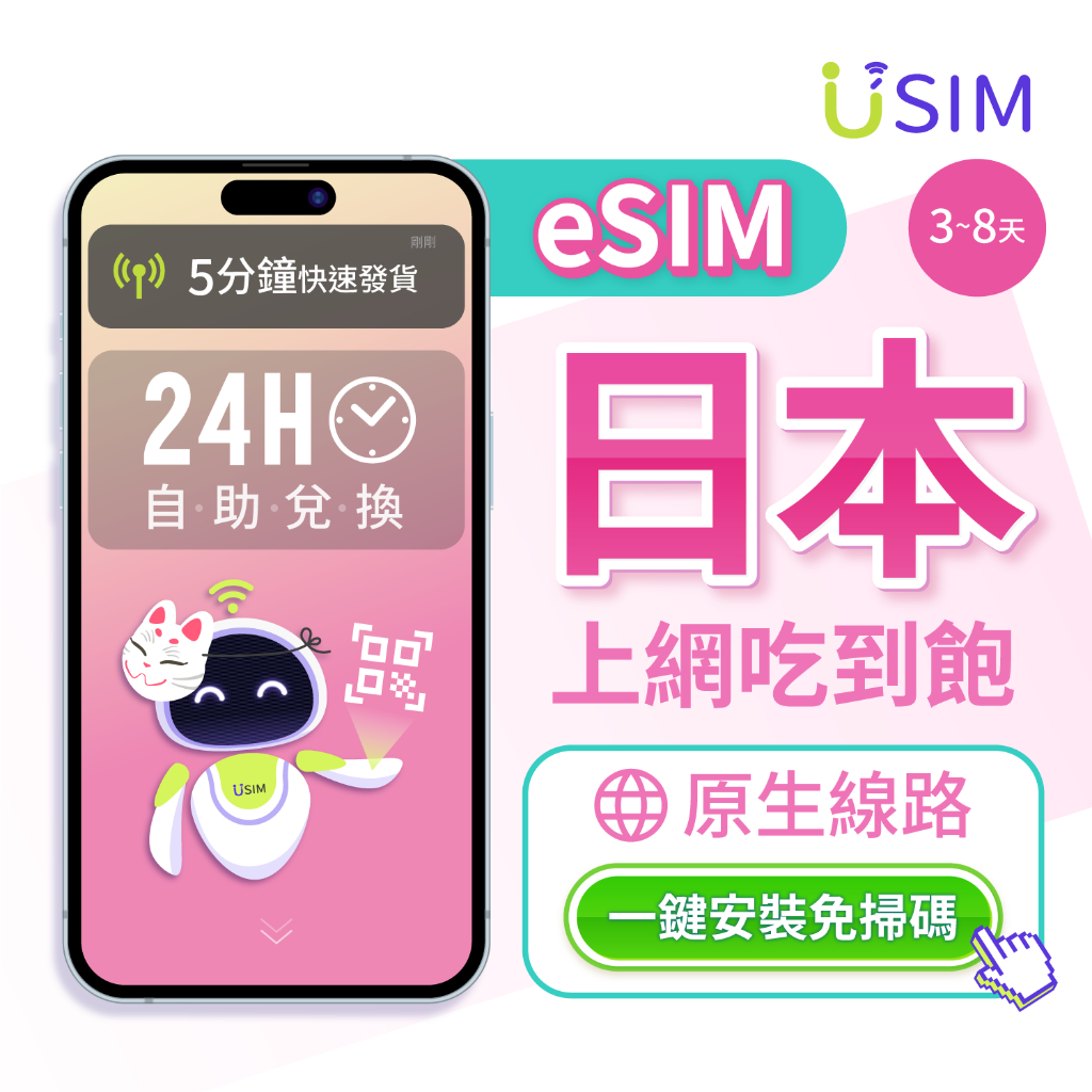 【USIM】日本eSIM | 原生DOCOMO 24H自助兌換快速發貨 吃到飽 虛擬 網卡 上網卡 網路 esim卡 | 蝦皮購物
