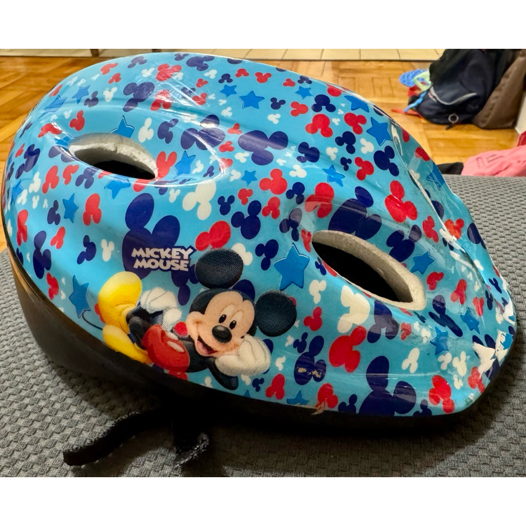 Disney 米奇 Mickey 兒童自行車安全帽 頭盔 By mesuca creation | 蝦皮購物
