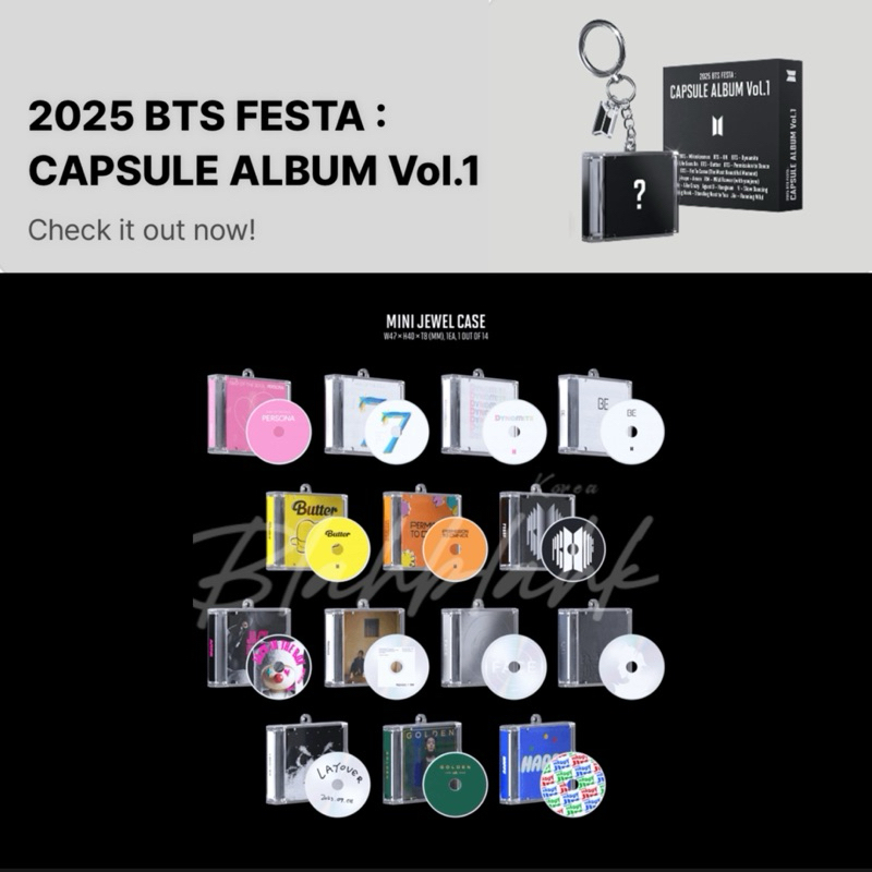 含特典 2025 BTS FESTA CAPSULE ALBUM Vol.1 迷你NFC 專輯吊飾 隨機扭蛋 膠囊專輯 | 蝦皮購物