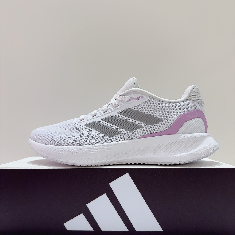 adidas RUNFALCON 5 W 女生 白灰色 透氣 緩震 運動 慢跑鞋 JI3981 | 蝦皮購物