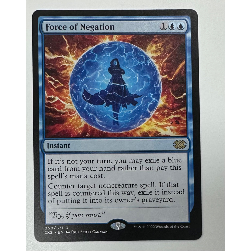 MTG 2x2 雙星大師 雙倍大師 force of negation 普 英文版 否認之力 | 蝦皮購物