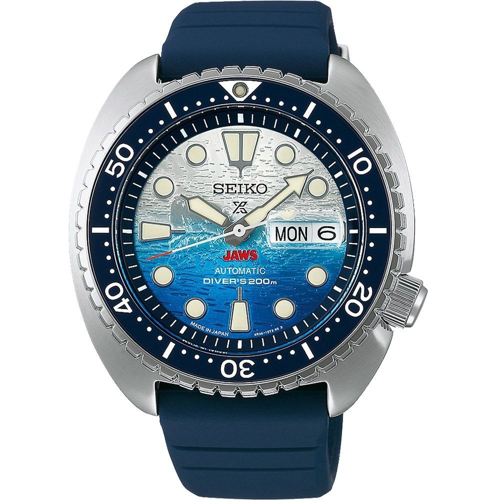 SEIKO 精工 Prospex JAWS 50週年限量大白鯊聯名 時尚200米潛水機械男錶 SRPL81K1/45mm | 蝦皮購物