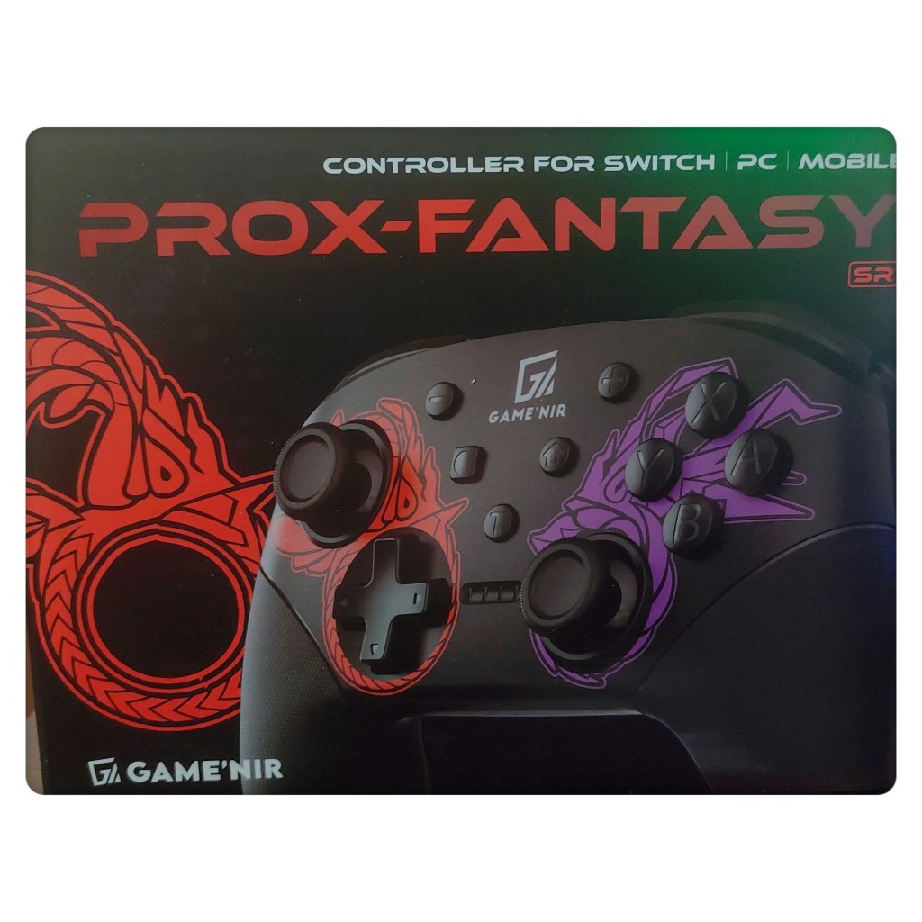 GAME'NIR原廠二手極新只測試用 Switch / PC六代 SR幻獸款-雷神黑手把+按鍵帽 無線喚醒手把 | 蝦皮購物