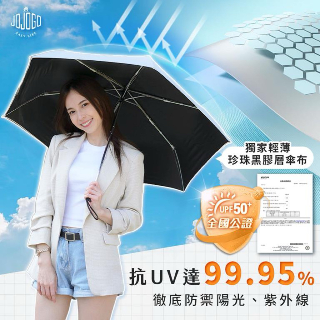 JOJOGO極薄自動輕羽傘（奶茶杏/海鹽藍/薄荷綠/蜜桃粉/薰衣紫/深海藍） 晴雨傘 遮陽傘 防曬傘 優惠 特價 便宜 | 蝦皮購物