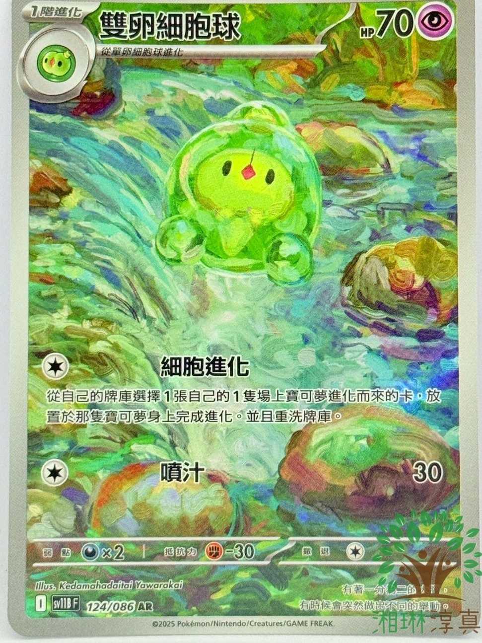 【湘琳淳真】寶可夢 PTCG 雙卵細胞球 AR SV11B 124 全圖 閃卡 漆黑伏特 中文 正版 卡牌 | 蝦皮購物