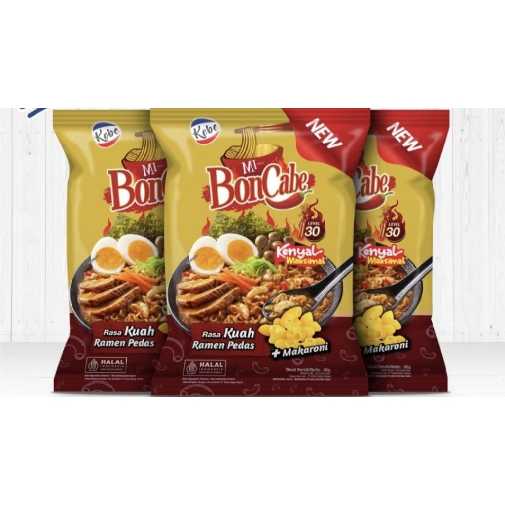 Mi Boncabe rasa ramen pedas level 30 [90gr] | 蝦皮購物