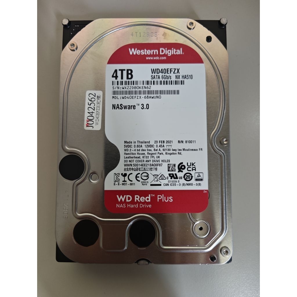wd red 紅標 4T 過保固 良品 功能正常 | 蝦皮購物
