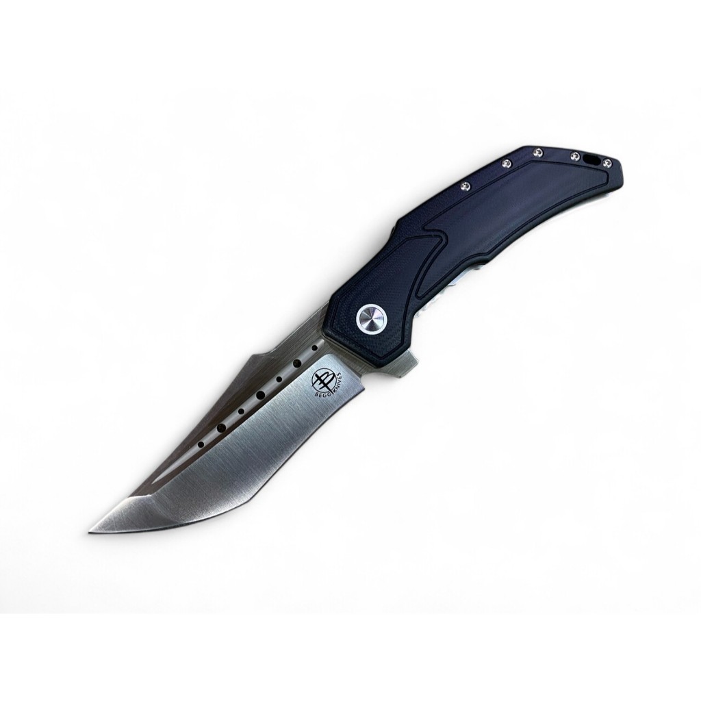 【瑞棋精品名刀】BEGG BG008 Astio Framelick Black D2鋼/Tanto刃折刀 | 蝦皮購物