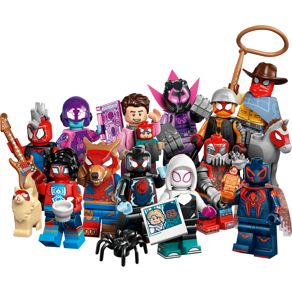[想樂]全新 樂高 LEGO 71050 蜘蛛人：穿越新宇宙 人偶抽抽盒 (一套12隻) 展示框 | 蝦皮購物