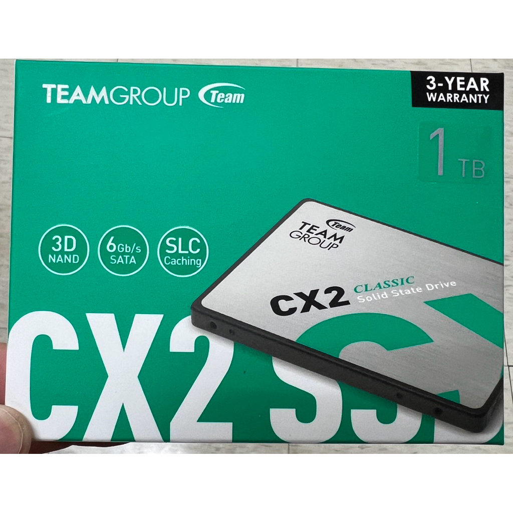 全新未拆封TEAM GROUP CX2 1TB 2.5吋 SSD固態硬碟 | 蝦皮購物