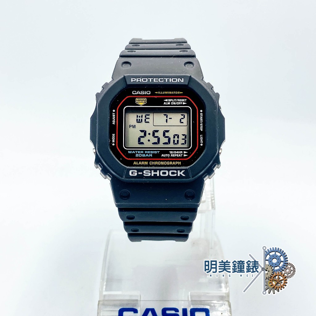 CASIO 卡西歐/ G-SHOCK/DW-5600RL-1/經典造型耐衝擊運動腕錶(黑)/明美鐘錶眼鏡 | 蝦皮購物