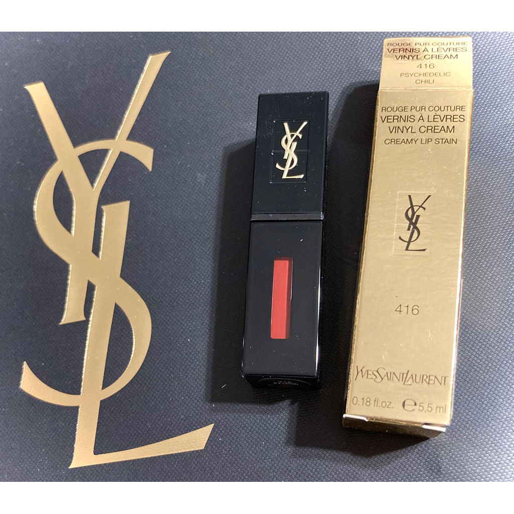 新色 440；441；610；416；407 台灣百貨公司貨 435；419 YSL 聖羅蘭 奢華緞面漆光唇釉 | 蝦皮購物