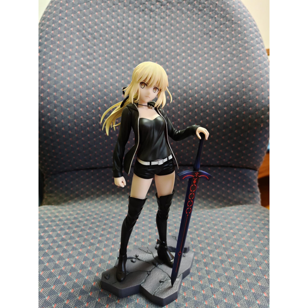 二手已拆無盒 壽屋 Fate FGO Saber 黑賽巴 新宿私服 1/7 pvc完成品 代理版 | 蝦皮購物