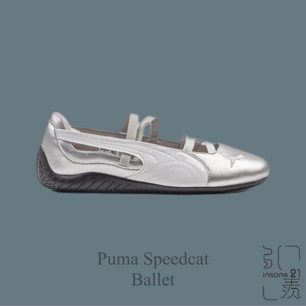 PUMA SPEEDCAT BALLET 芭蕾舞鞋 全銀 銀黑 銀白 休閒 女鞋 401581-01 | 蝦皮購物