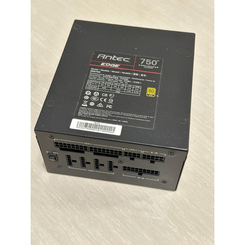 二手Antec edge 750W電源供應器（附的線材如倒數第二圖片） | 蝦皮購物