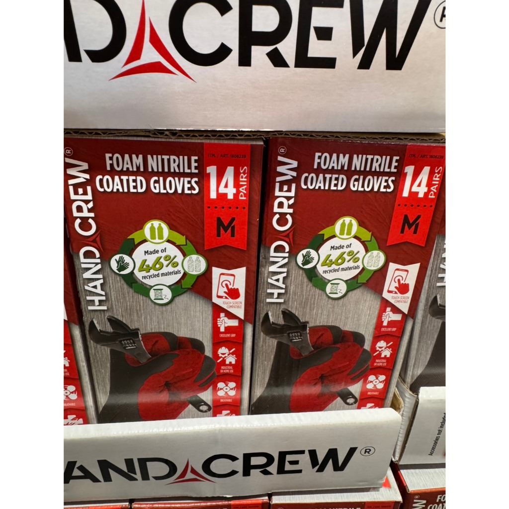 🔥現貨不用等🔥好市多新品Hand Crew 工作手套 1雙(拆售價格) | 蝦皮購物