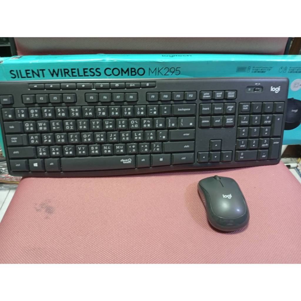 滑鼠中滾輪NG 其餘正常 耐用質感美型 羅技 Logitech MK295 無線鍵盤滑鼠組 m220+k295 | 蝦皮購物