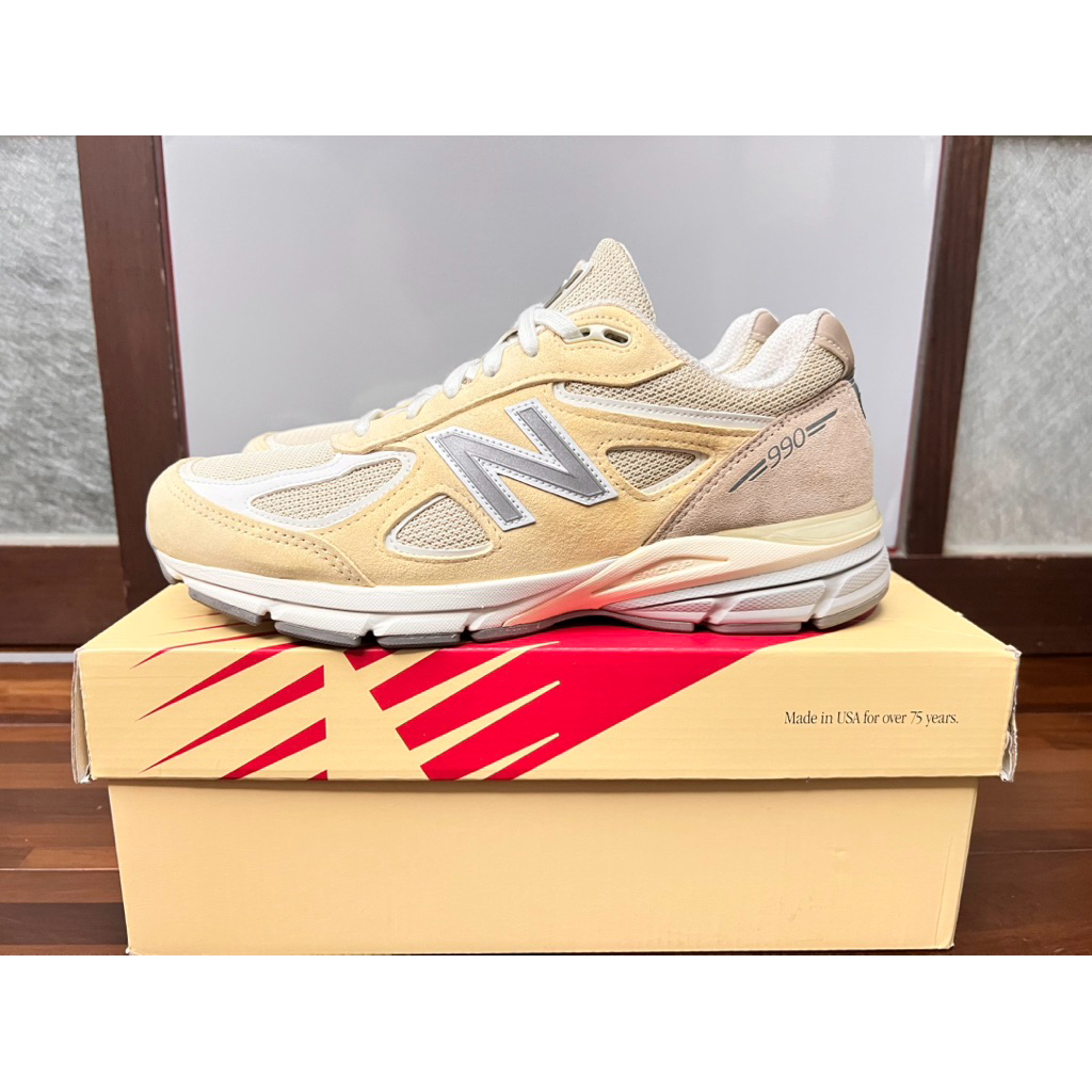 New Balance 990v4 奶油色 U990TE4 美製 Teddy Santis | 蝦皮購物