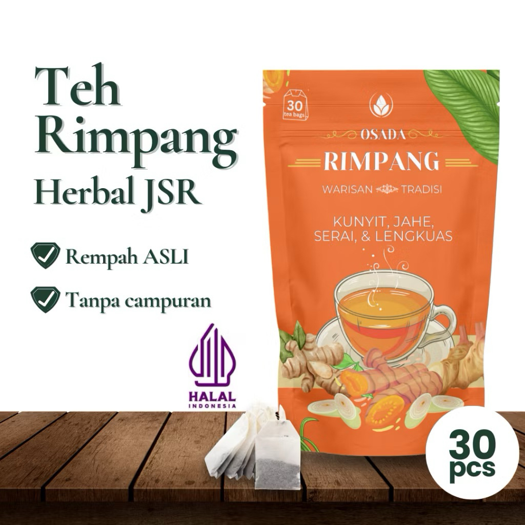 Teh Rimpang Herbal JSR | Kunyit Jahe Serai Lengkuas | 蝦皮購物