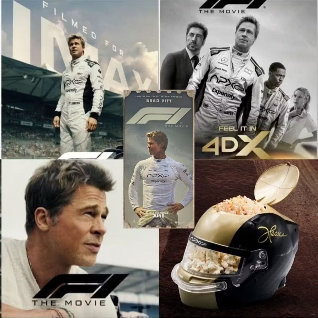 F1電影 IMAX 4DX ScreenX 海報 賽車帽 爆米花桶 安全帽 賽車帽桶 票卡 | 蝦皮購物
