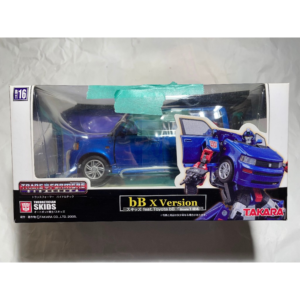 [稀有] [初版] 變形金剛 BT Binaltech 16 煞車 剎車 SKIDS Toyota bB | 蝦皮購物