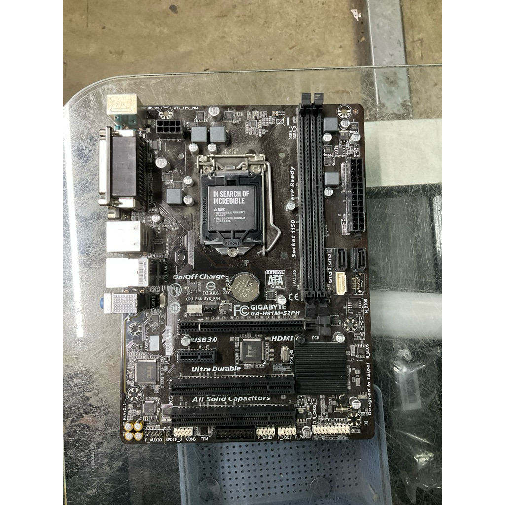 技嘉 H81M-S2PH 1150 腳位 DDR3 H81 晶片 無擋版 升級換下 | 蝦皮購物