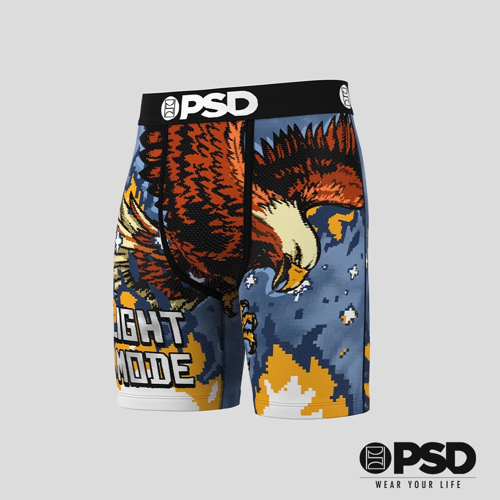 【PSD Underwear 官方旗艦店】JA MORANT- 平口四角褲(涼感版型)-展翅高飛-黑色 | 蝦皮購物