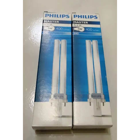 【飛利浦 PHILIPS 奇異】緊密型 省電燈管 PL-S 7W 2pins 827 黃光 840 自然光 865白光 | 蝦皮購物