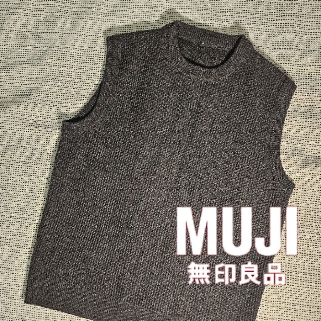 Muji 無印良品 背心 針織背心 羊毛背心 XL男 | 蝦皮購物