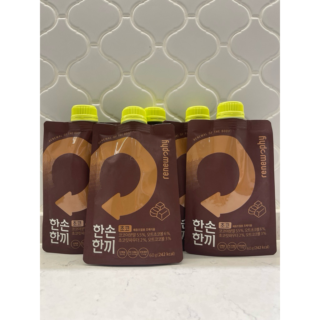 韓國RENEW PHY巧口代餐奶昔「現貨」巧克力5包一組或抹茶口味5包一組/60g | 蝦皮購物