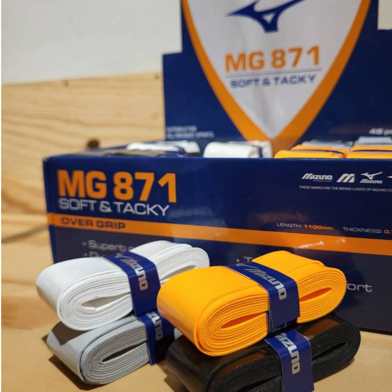 24磅羽球 / 美津濃 MIZUNO 薄握把布 MG871 厚度0.75mm 柔軟 微黏 延展性好 | 蝦皮購物