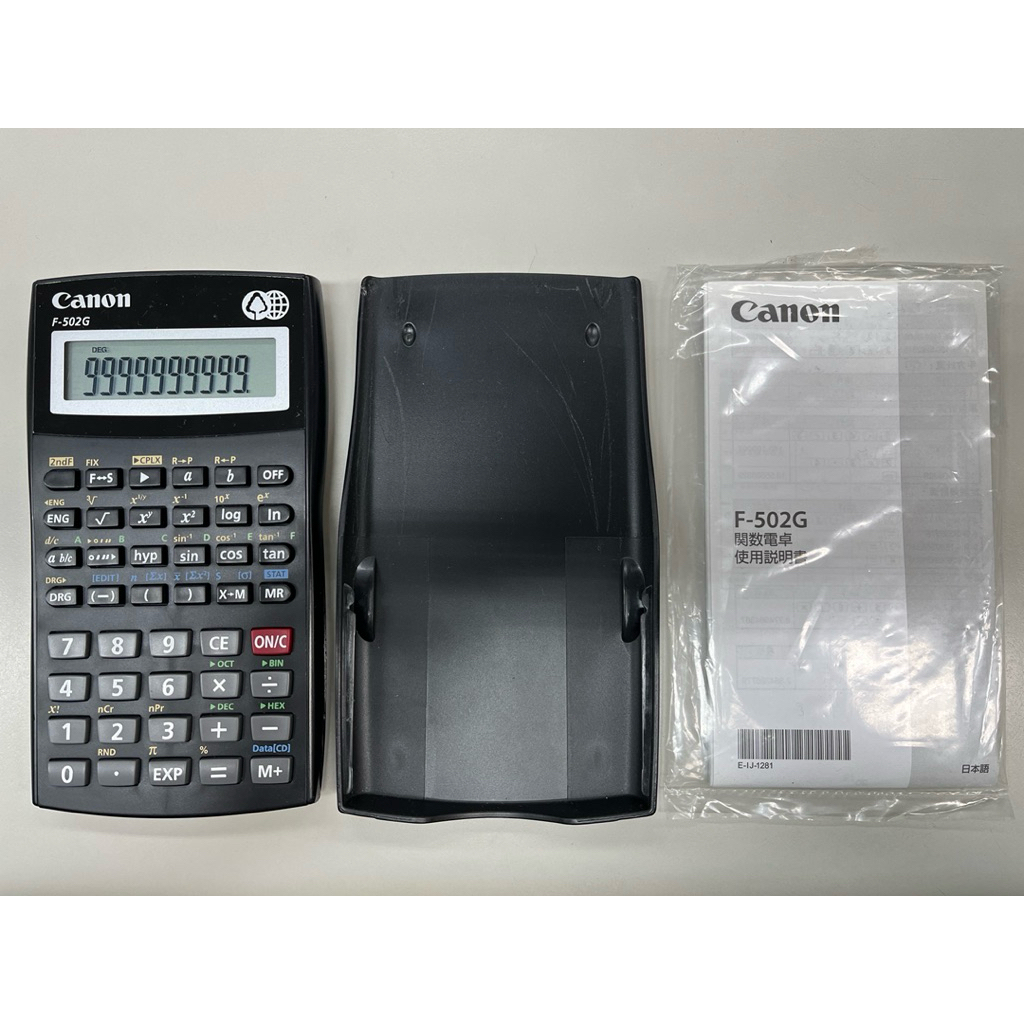 Canon F-502G f502g 國營 複數 工程計算機 | 蝦皮購物