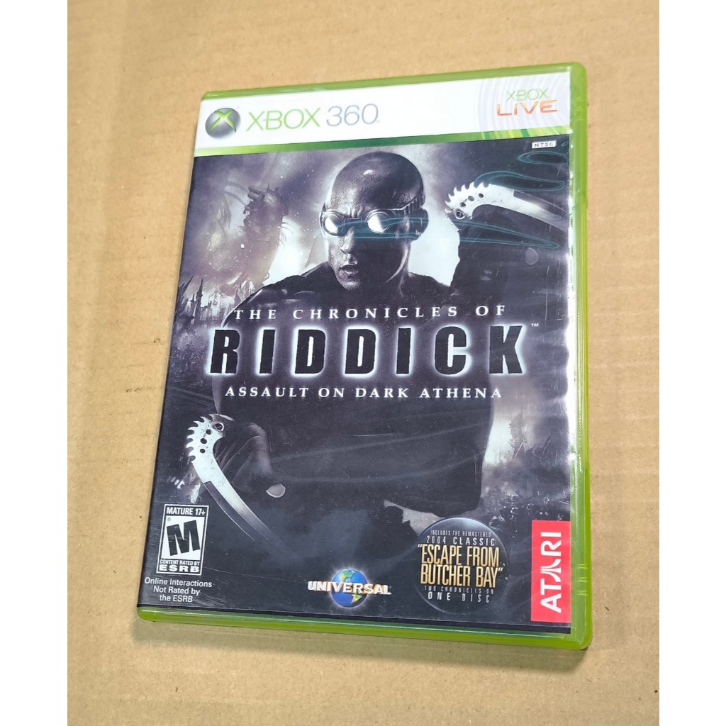 台機可玩！XBOX 360美版遊戲- RIDDICK 超世紀戰警：暗黑雅典娜（瘋電玩）無刮 | 蝦皮購物
