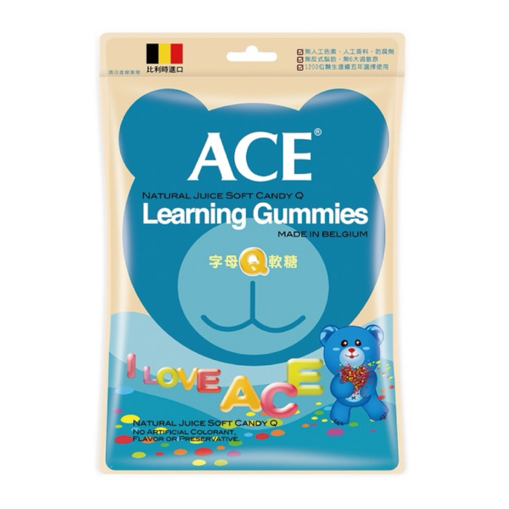 比利時ACE 無糖Q軟糖 酸Q軟糖 字母Q軟糖48G-公司貨 | 蝦皮購物