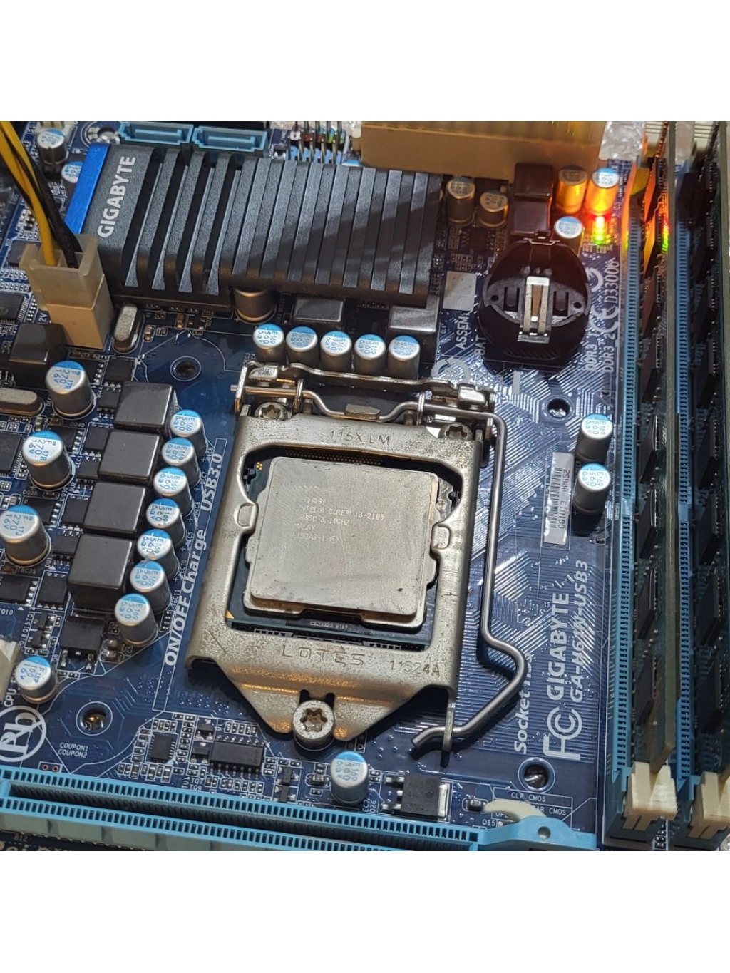 [多片有貨]技嘉GA-H61N-USB3 itx規格+i3-2100+ 8g ram 1155腳位 | 蝦皮購物