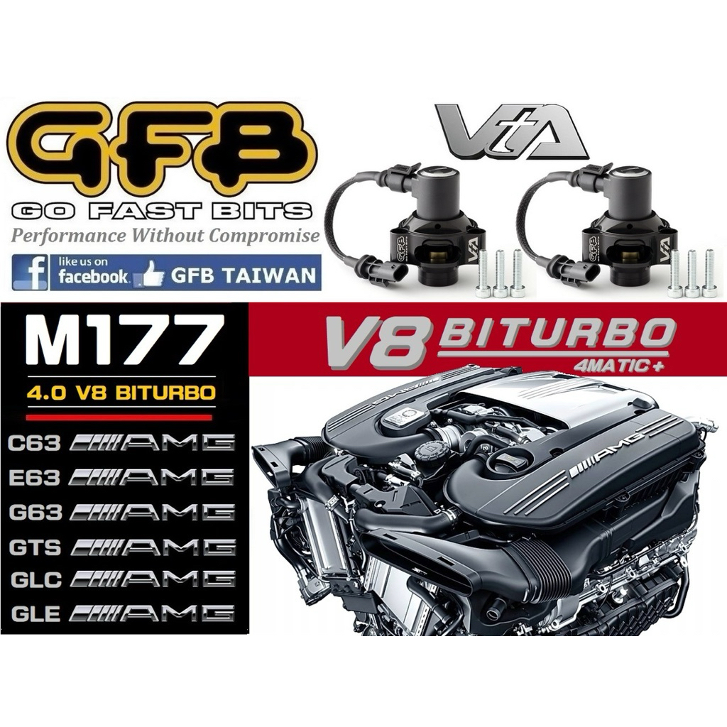 【GFB Taiwan】全取代外洩雙導式強化洩壓閥組 Benz C63 E63 G63 AMG GT M177 4.0t | 蝦皮購物