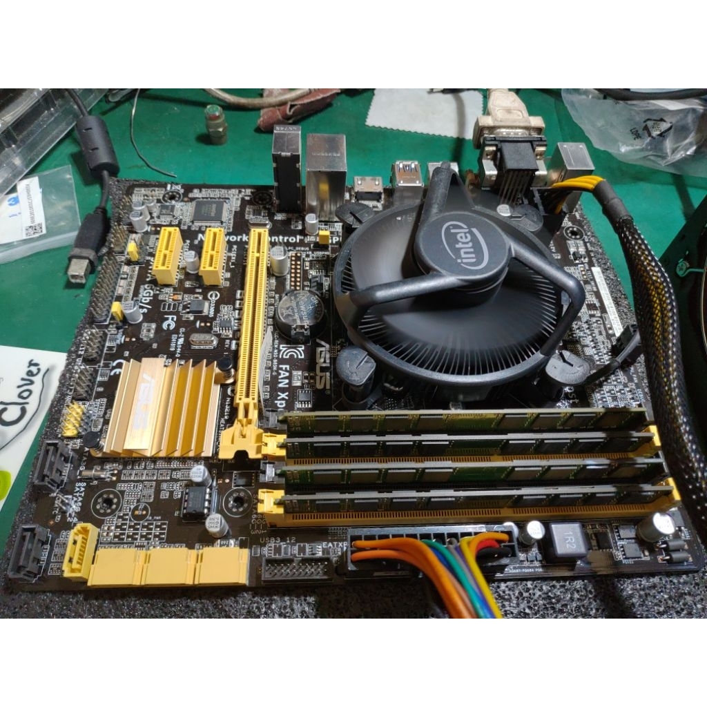 華碩 ASUS B85M-G主機板 INTEL i7-4770K CPU(含原廠風扇) 8GB*4=32GB 記憶體 | 蝦皮購物