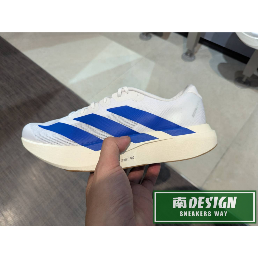 南🔥2025 7月 ADIDAS ADIZERO EVO SL 跑鞋 高低差 拼接 網布 緩震 男款 白藍 JS4494 | 蝦皮購物