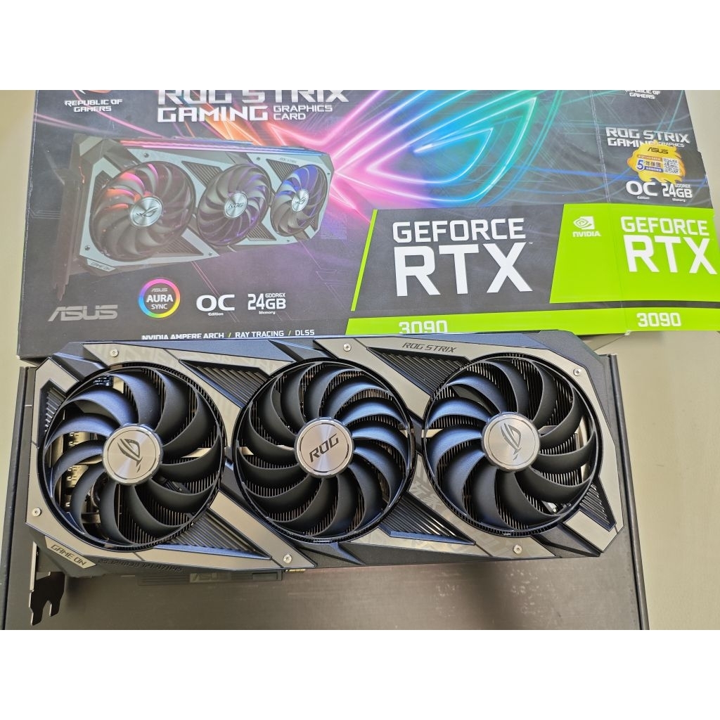 超新！華碩 ROG RTX 3090 24G /超長保固 /顯示卡/ AI運算/ 4090 替代首選 | 蝦皮購物