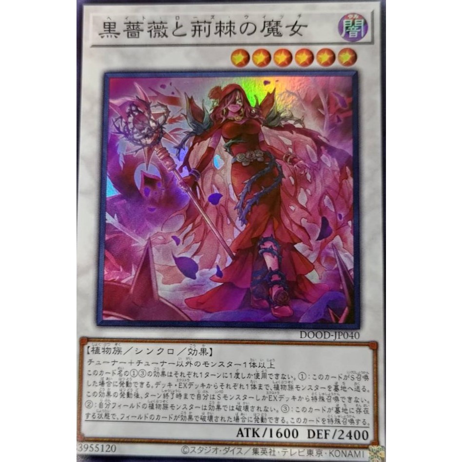 【卡の家】 遊戲王 DOOD-JP040 黑薔薇與荊棘的魔女 (亮面) | 蝦皮購物