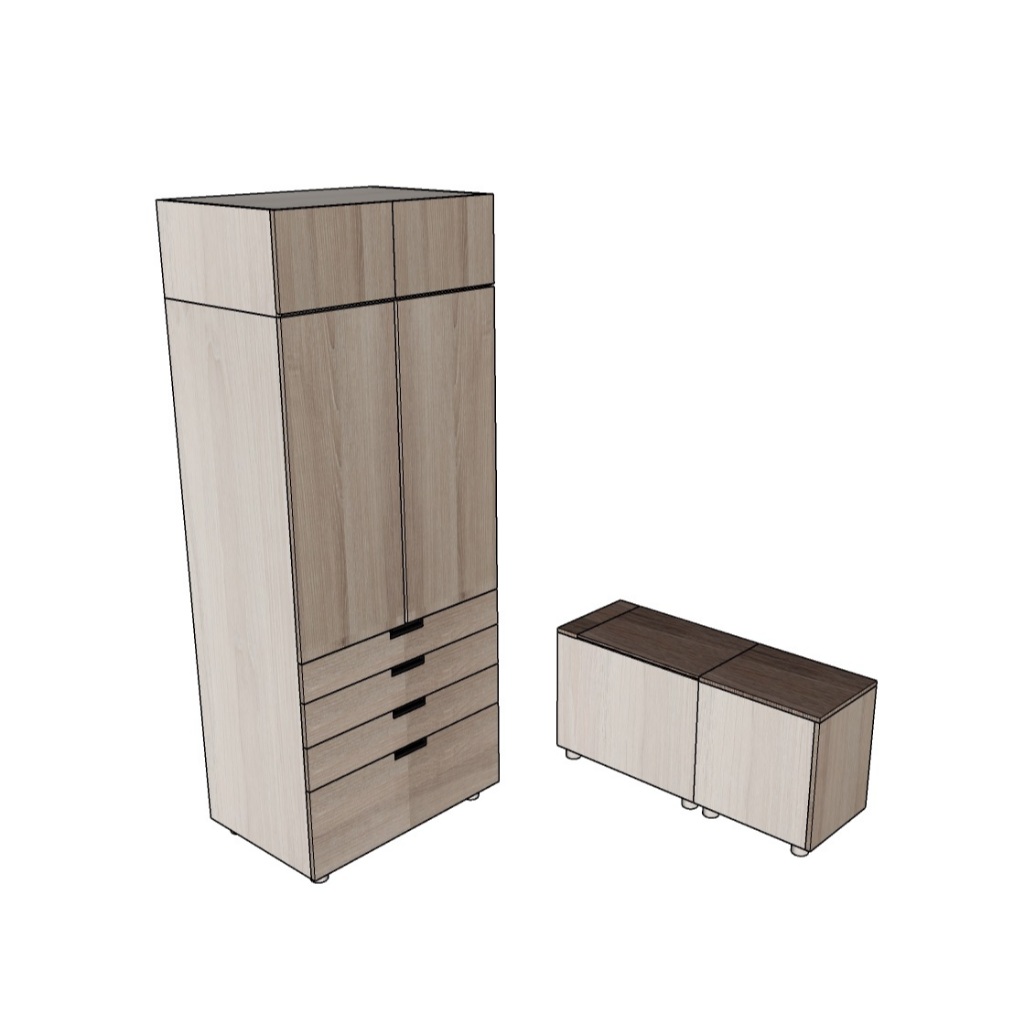 系統家具訂製/衣櫃及上掀臥榻櫃/E0，V313防潮塑合板/DIY組裝 | 蝦皮購物