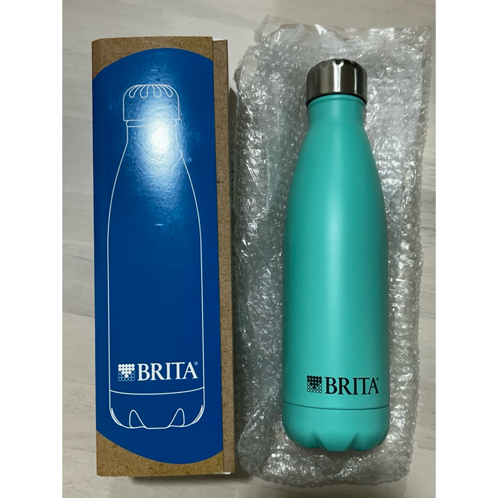 BRITA 全新 500ML不鏽鋼保溫瓶 土耳其藍 | 蝦皮購物
