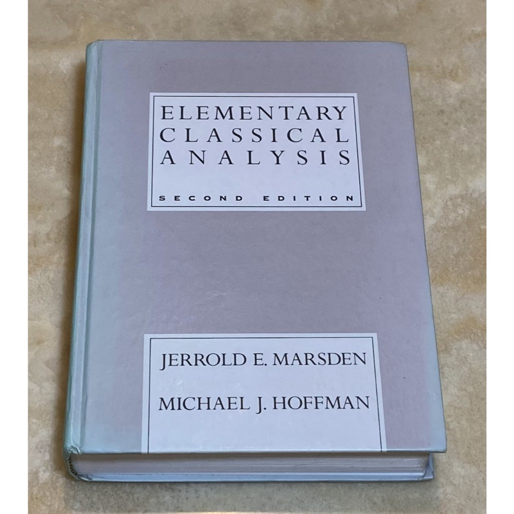 數學分析（高等微積分）Elementary Classical Analysis / Marsden,Hoffman | 蝦皮購物