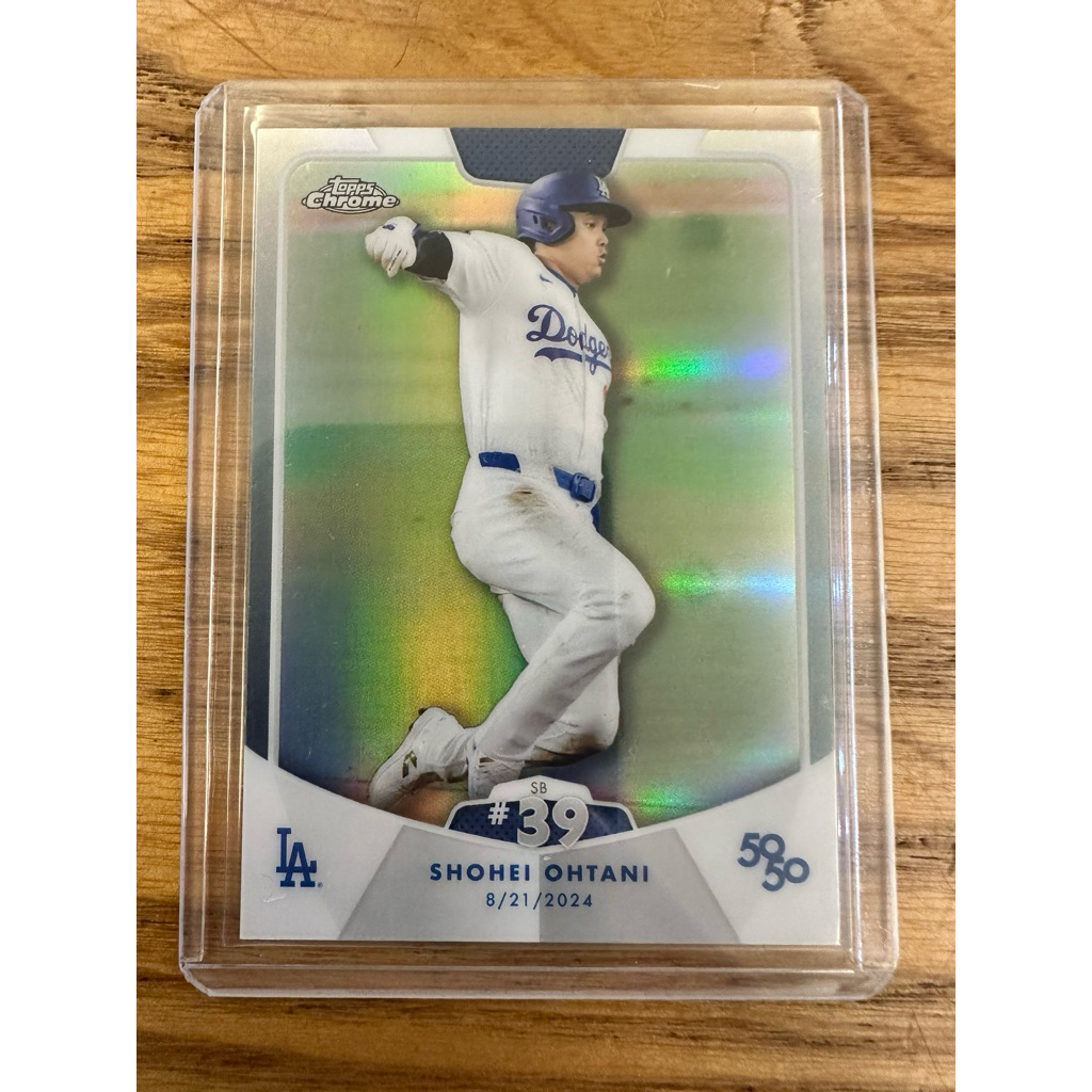 SB39綠色限量Chrome版2024 Topps 50/50 Shohei Ohtani 大谷翔平 39盜金屬紀念特卡 | 蝦皮購物
