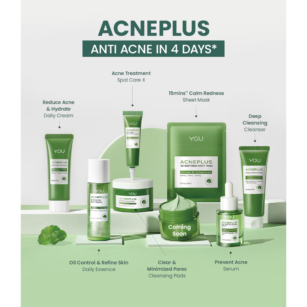 [READY] Y.O.U AcnePlus Acne Treatment Toner Essence Mask | 蝦皮購物