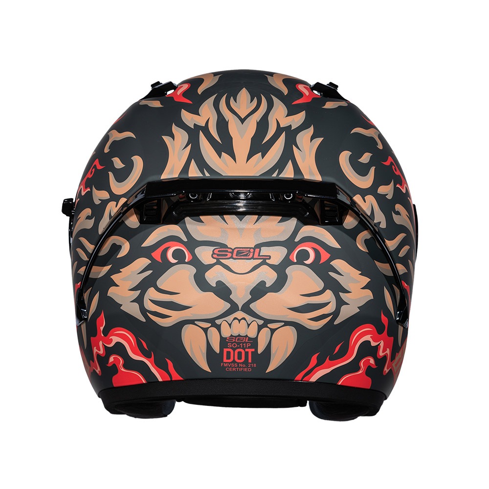 免運【SOL】SO-11P 獅燄 消光灰紅 標準款｜SO11P｜3/4罩｜開放式｜內墨鏡｜鏡片｜安全帽｜SJ騎士館 | 蝦皮購物
