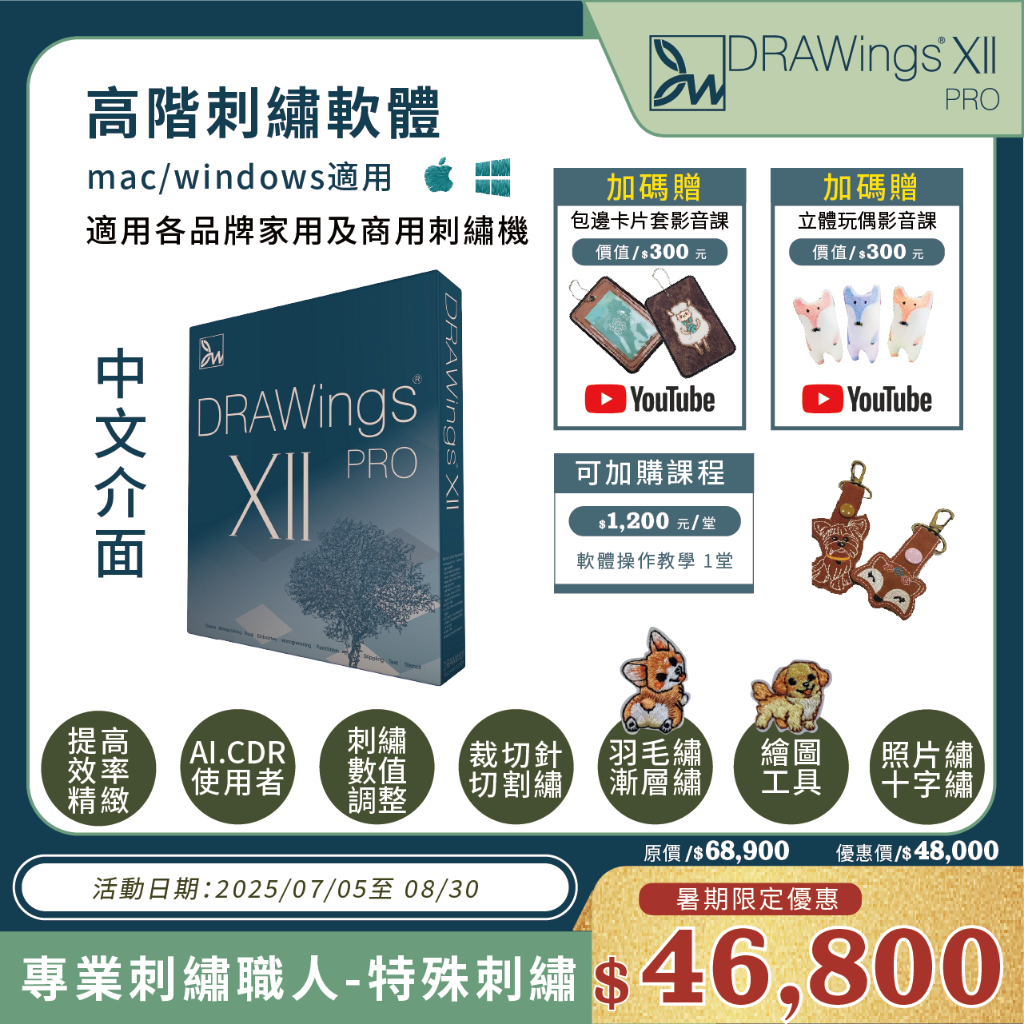 【立家手創館】DRAWings PRO XII 刺繡軟體 (高階) | 蝦皮購物