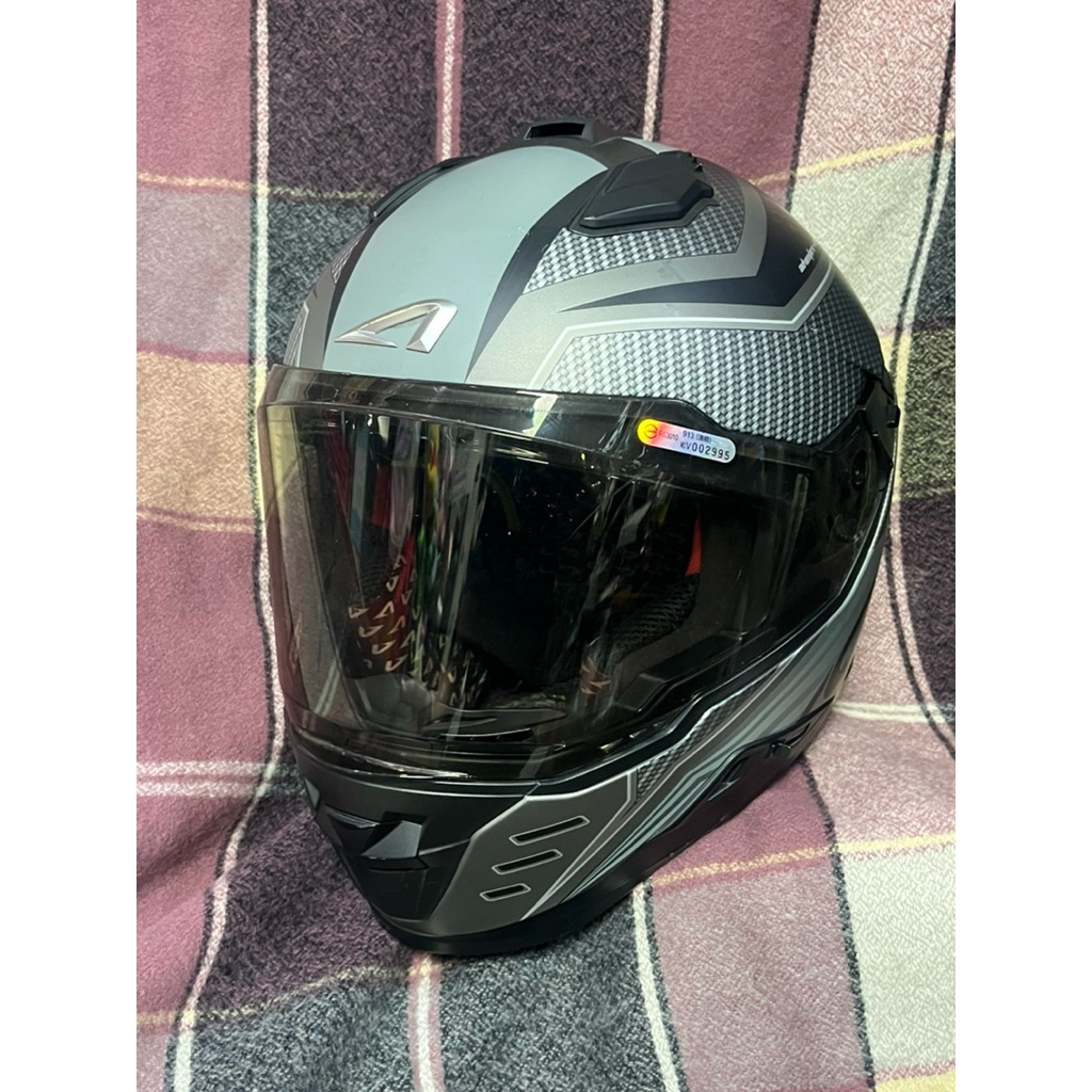（二手）ASTONE MX800 安全帽 BF7 消光灰黑 越野式 全罩式 安全帽 快拆式帽舌 內墨鏡 | 蝦皮購物